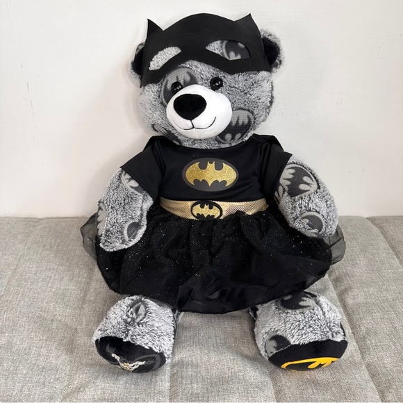 Build-A-Bear | Toys | Build A Bear Batman Plush Black Gray Tutu Cape ...